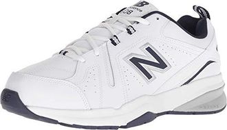 New Balance Homme MX608V5 Chaussure athl&eacute;tique Tout Sport, Blanc Bleu Marine, 44.5 EU