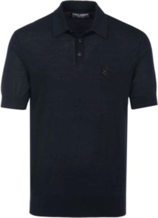 Dolce & Gabbana Herren Schwarzes Poloshirt - - Tops - Herren - Schwarzk - 3XL