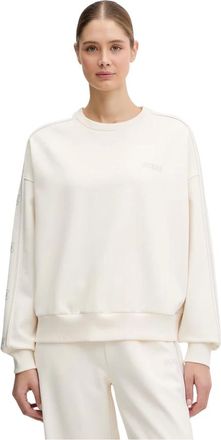 Guess Femme, Sweatshirts et sweats &agrave; capuche, Beige, Taille: 34 FR Octavia SweaT-shirt