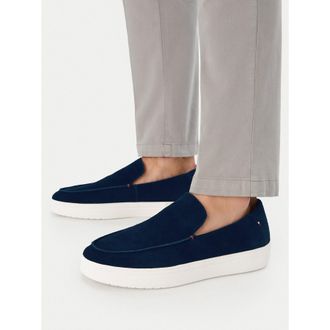 Tommy Hilfiger Slipper Tommy Hilfiger Modern Light Suede Loafer FM0FM05924 Dunkelblau