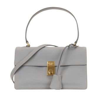 Prada Soft Sound Schultertasche - - Bags - Damen - Grau - ONE SIZE