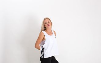 Eivy Damen Tanktop - Boxy Yoga Shirt, White, S EU