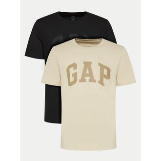 GAP T-Shirt-Set 885595-00 Schwarz Regular Fit