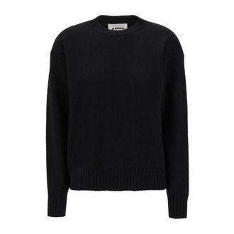 Jil Sander Rundhals-Strickware - - Knitwear - Damen - Schwarzk - 2XS