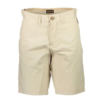 Napapijri Homme, Shorts, Beige, Taille: W30 Short Bermuda Beige avec Broderie
