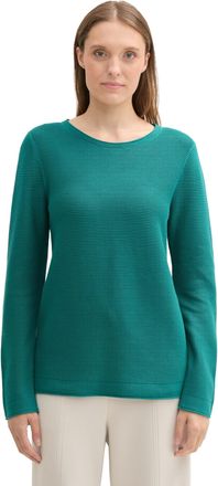 Tom Tailor Damen 1016350 Pullover, 37562 - Ever Green, XS EU