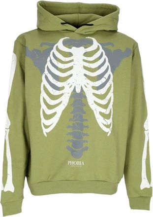 Phobia Archive Homme, Sweatshirts et sweats &agrave; capuche, Vert, Taille: S SweaT-shirt de surv&ecirc;tement l&eacute;ger &agrave; manches longues
