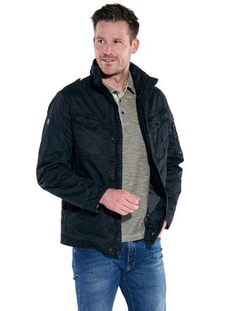 Engbers Kurzjacke Herren Baumwoll-Jacke regular, Saphirblau