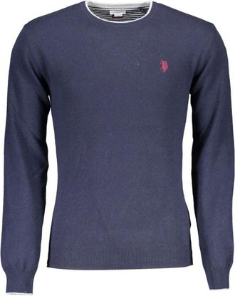 U.S.Polo Association U.s. Polo Assn., Homme, Pulls, Bleu, Taille: 2XL Pull Homme en Laine Bleue Slim-fit