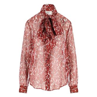 Saint Laurent Damen, Blusen & Hemden, Mehrfarbig, MGr&ouml;&szlig;e