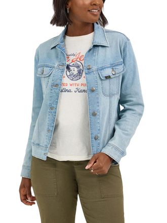Lee Damen Legendary Rider Denim Jacket Jeansjacke, Sturm, L