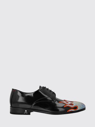 Philipp Plein Oxford-Schuhe aus geb&uuml;rstetem Leder mit Strassapplikation