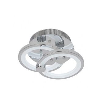 Fabrilamp Fabrilamp - deckenleuchte sydney 32w 3000-4000-6500k chrom 14x30x20 cm 4160 lm dimmbar, memory und fernbedienung