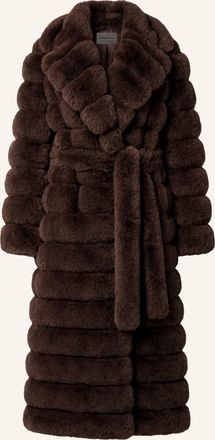 Americandreams Americandreams Faux Fur Coat Long Leelai braun