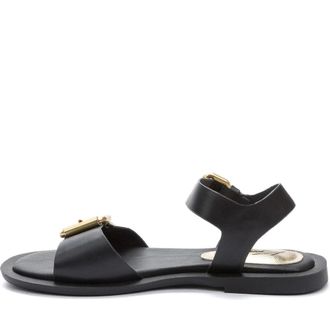 Keddo Schwarze Offene Flache Sandalen Frauen - - Shoes - Damen - Schwarzk - 36 EU