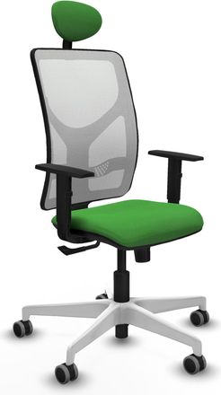 Piqueras y Crespo Gepolsterter Stuhl mit 1D-Armlehnen, h&ouml;henverstellbare Lendenwirbelst&uuml;tze und festes Kopfteil, ausgestattet mit Sincro 3 Positionen und Schneideschaum