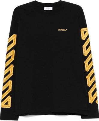 Off-white Homme, Tops, Noir, Taille: XS T-shirt Noir avec Logo Imprimé et Col Rond