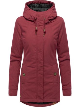 Ragwear Damen Winterparka warme Winterjacke mit Kapuze Monadena Parka YOUMODO Wine Red Gr. 3XL