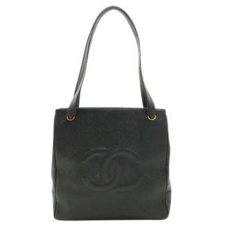Chanel Pre-owned Caviar Skin Coco Mark Tote Bag - - Pre-owned - Damen - Schwarzk - ONE SIZE