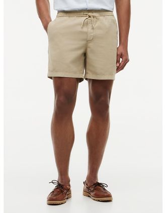 Tommy Hilfiger Dover - Short d&eacute;lav&eacute; 6 pouces avec coutures apparentes - Beige-Marron