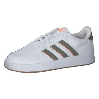 adidas Breaknet 2.0 Shoes Homme Chaussures, Cloud White Olive Screaming Orange, 44 2/3 EU