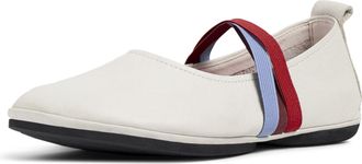 Camper Damen Rechts Nina K201665 Ballerina, Weiß Natur 001 TWS, 36 EU
