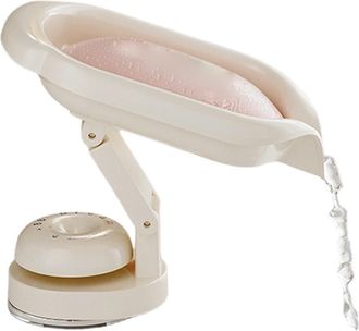 Generic Seifenhalter Mit Saugnapf, 45&deg;-Neigung Zum Abtropfen | Wandhalterung Ohne Bohren | Verstellbare Seifenschale | Ideal F&uuml;r Studentenwohnheim, Hotel, K&uuml;c