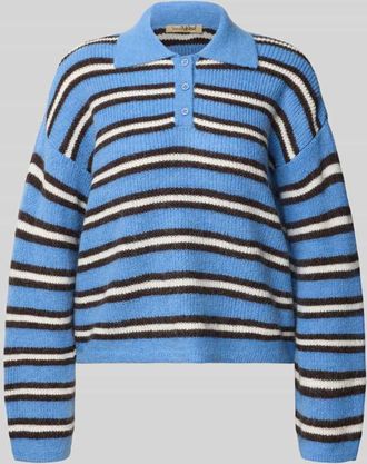 Smith & Soul Pullover mit Woll-Anteil und kurzer Knopfleiste