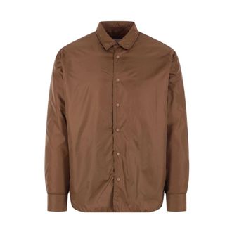 Aspesi Homme, Vestes, Brun, Taille: S Surchemise en nylon avec rembourrage