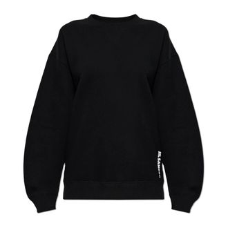 Jil Sander Femme, Sweatshirts et sweats &agrave; capuche, Noir, Taille: 38 FR SweaT-shirt &agrave; logo