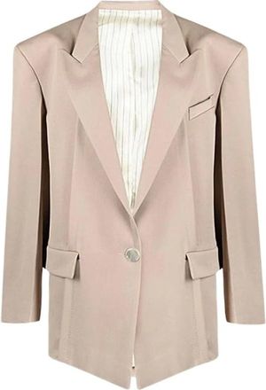 The Attico Homme, Vestes, Beige, Taille: 36 EU Glen Blazer