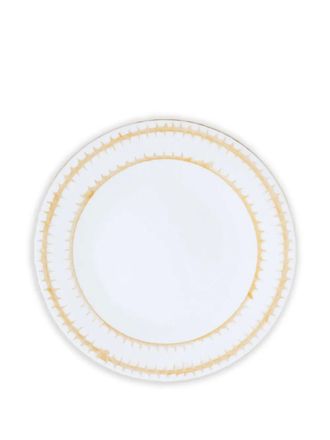 Marie Daage assiette Rafia en or (31 cm) - Blanc