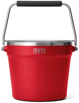 Yeti Rambler Getr&auml;nkek&uuml;bel Mit Deckel, Rescue Red, 7.6 L