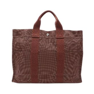 Herm&egrave;s Pre-owned Toile sacs-main - unisex - Pre-owned - Brun - Taille: ONE Size