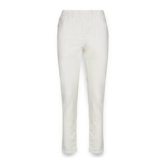 Elena Miro Femme, Pantalons, Blanc, Taille: 50 FR Jeggings à enfiler, Pat