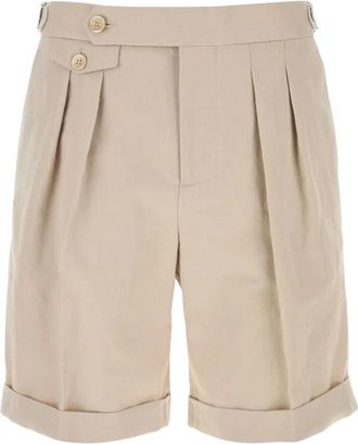 Brunello Cucinelli Homme, Shorts, Beige, Taille: XL Cotton-Blend Bermuda Shorts