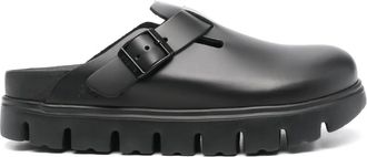 Birkenstock chaussons Boston - Noir