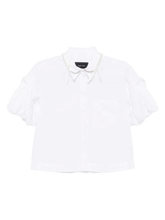 Simone Rocha chemise à manches bouffantes - Blanc