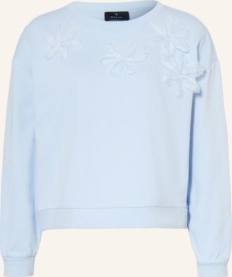 Monari Monari Sweatshirt Mit Pailletten blau