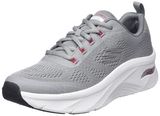 Skechers Herren Relaxed Fit Arch Fit DLux Schnürschuh - Sumner - Größe 40-47, Graues Mesh-Synthetikmaterial, 44 EU