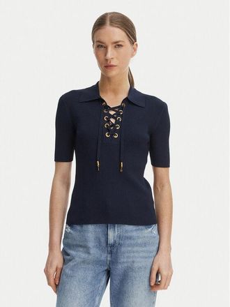 Michael Kors Bluse MS661FZ5ZV Dunkelblau Slim Fit
