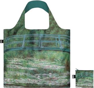 Generico CLAUDE MONET Japanese Footbridge Recycled Bag 50 x 42 cm Sac à provisions LOQ I, vert
