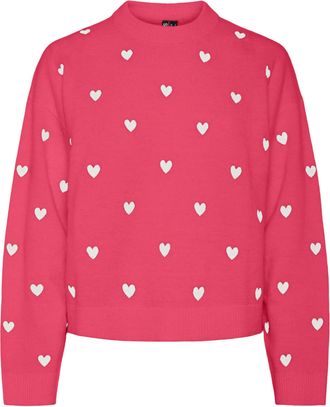 Pieces PCPAYA LS EMB HIGH Neck Knit BC