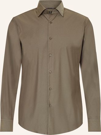 HUGO BOSS Hemd Hank Slim Fit grau