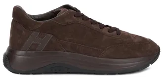 Hogan Mens Sneakers Suede Rosewood Calfskin Trainers