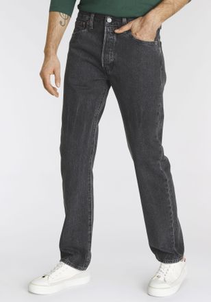 Levi's Straight-Jeans LEVIS 501 LEVIS ORIGINAL, Herren, Gr. 29, Länge 32, schwarz (schwarz rinse), Denim/Jeans, Obermaterial: 100% Baumwolle, unifarben, norm