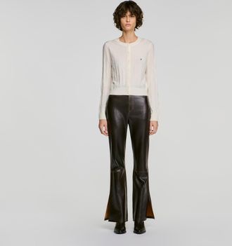 Sandro Cardigan court &agrave; point damier