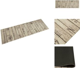 vidaXL K&uuml;chenteppich Waschbar Zaun 60x180 cm Samt - K&uuml;chenl&auml;ufer - Samt - pvc - Rutschfest - Maschinenw&auml;sche