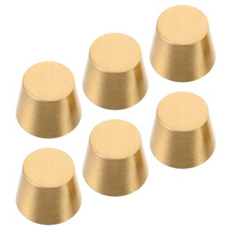Valiclud 6 St&uuml;ck 6 St&uuml;ck Messing M&ouml;belf&uuml;&szlig;e 10mm rutschfest M&ouml;belpolster f&uuml;r Schneidebretter Pr&auml;sentationstabletts und K&uuml;chenschr&auml;nke Stabile Dekorative Tischbe