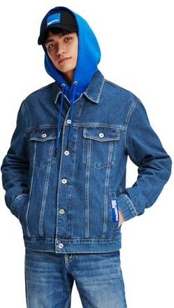 Karl Lagerfeld Karl Lagerfeld Jeans, Homme, Veste En Jean R&eacute;gulier, Coupe R&eacute;gulier, Bleu, M